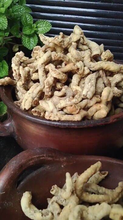 Usus ayam crispy 100 gram pedas cabai bumbu basah daun jeruk kripsus ...