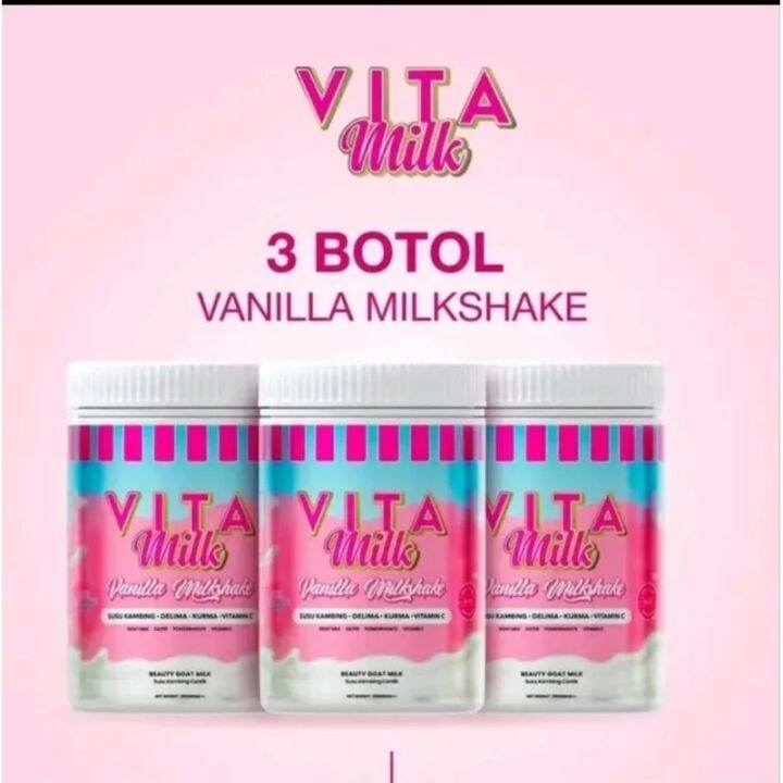 COMBO 3 BOTOL VITAMILK VANILLA MILKSHAKE | Lazada