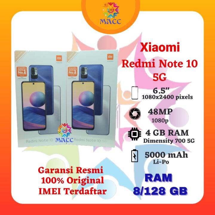 Xiaomi Redmi Note 10 Ram 8/128 Gb Garansi Resmi | Lazada Indonesia