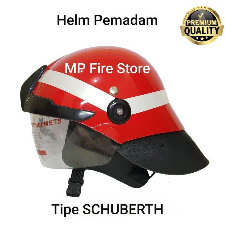 FIRE HELMET HELM DAMKAR SCHUBERTH F220 MERAH RED PEMADAM KEBAKARAN ...
