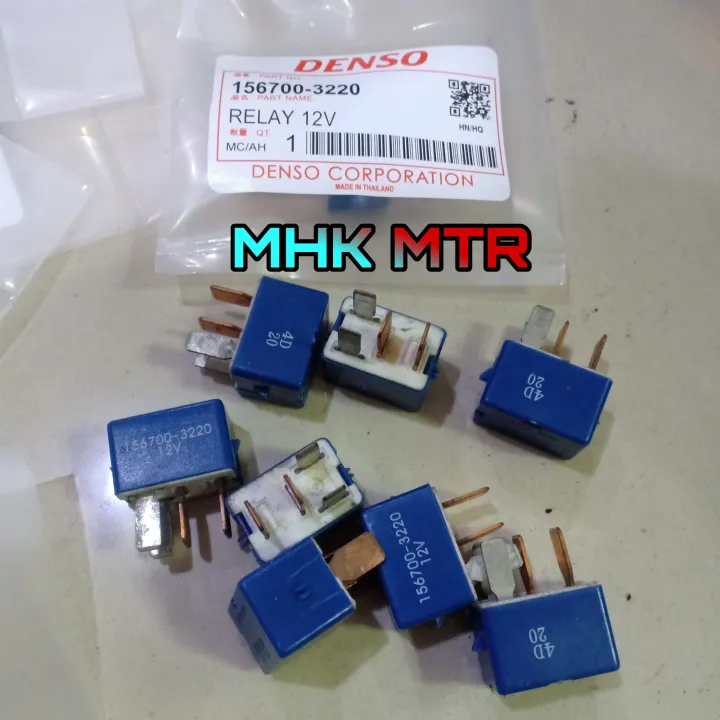 RELAY BIRU KAKI 4 12V DENSO RILEY BIRU UNIVERSAL DENSO ORI JAPAN ...