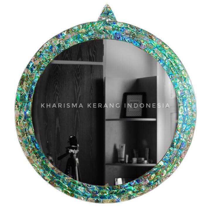 Abalone Shell Mirror Cermin Kerang Abalon by Kharisma Kerang Indonesia ...