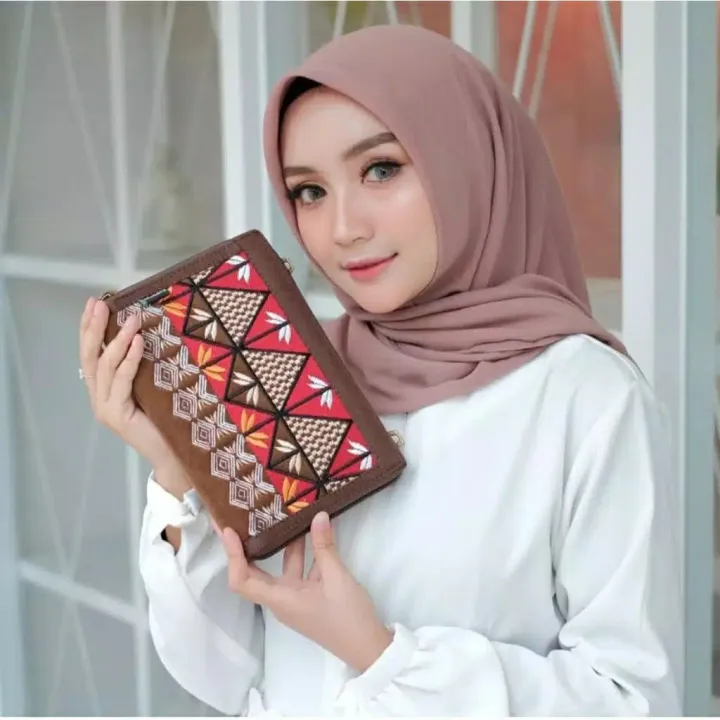 Makara Flat Midili BRONZE ART tas selempang wanita cantik mutifungsi ...