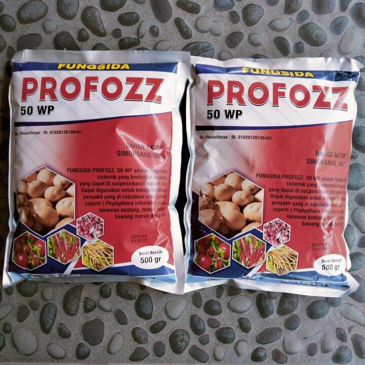 Fungisida PROFOZZ 50 WP Bahan Aktif Simoksanil Kemasan 500 Gram ...