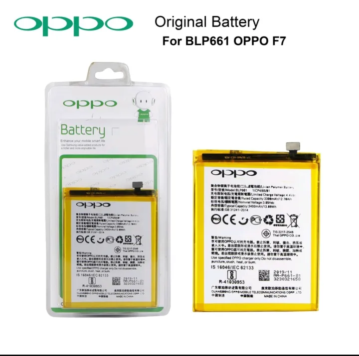 BATERAI BATRE BATTERY OPPO F7 F7 PRO BLP661 ORIGINAL | Lazada Indonesia