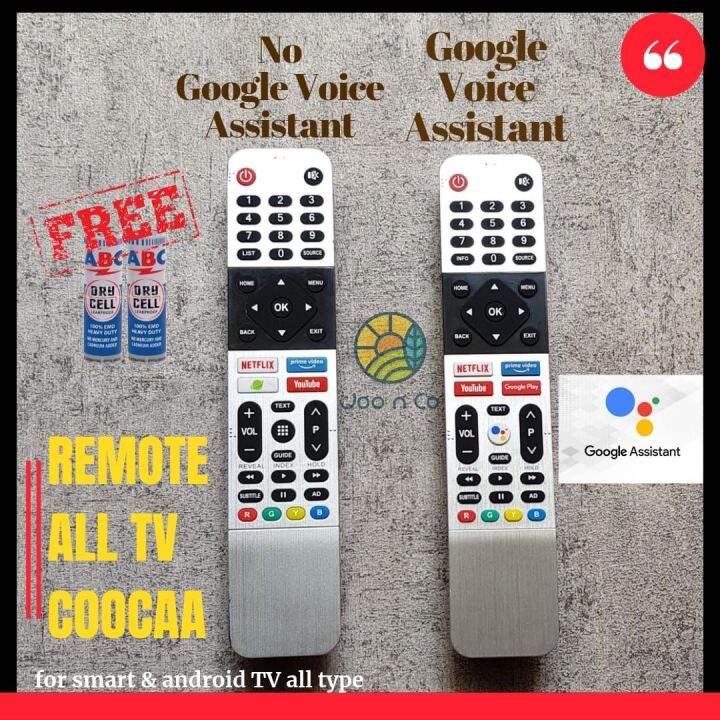 Remote Coocaa Android Smart Tv Original pabrik 100% new | Lazada Indonesia