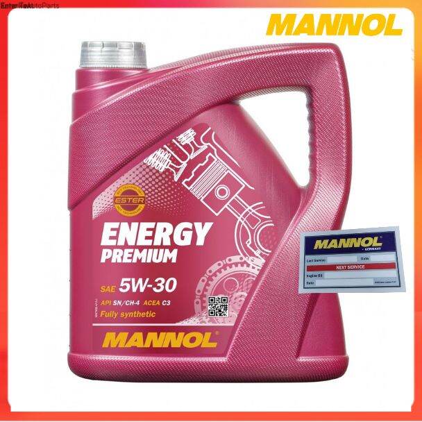 (Made in Germany) MANNOL ENERGY 7908 Premium 5w30 Fully Synthetic ...