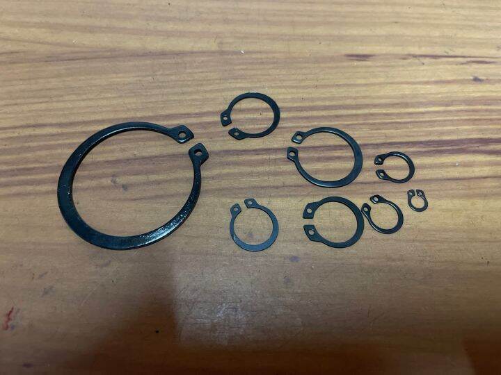 1/5/10pcs Heavy Duty Snap ring lock Circlip C-lock external clip black ...