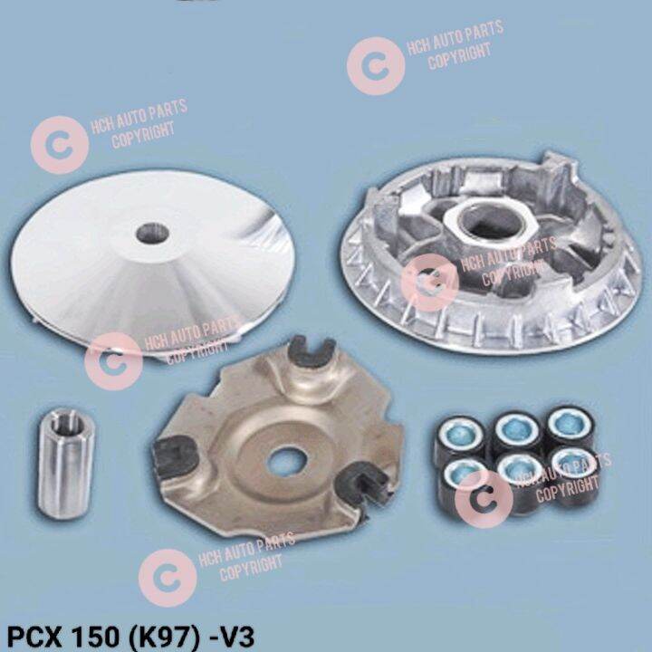 DRIVE PLATE PULLEY ASSY SET (FRONT) - HONDA - PCX 150 (K97) V3/ ADV 150 ...