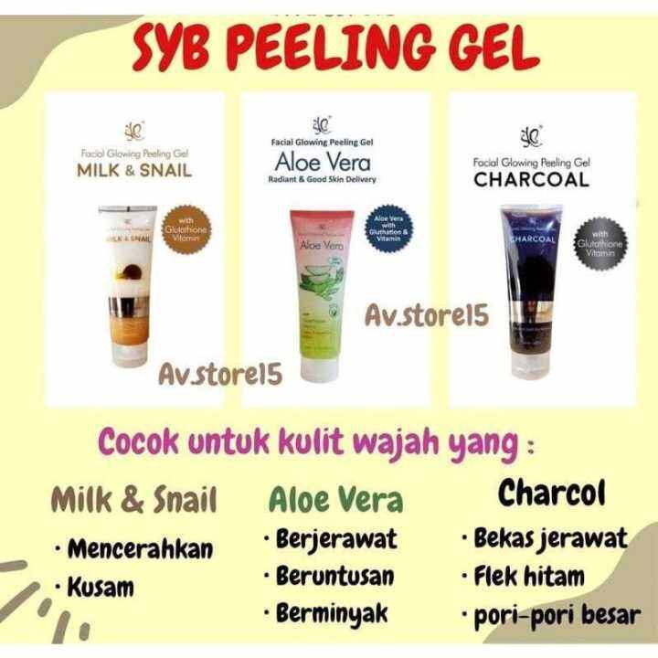 SYB Facial Glowing peeling Gel 130ml with Glutathion Vitamin | Lazada Indonesia