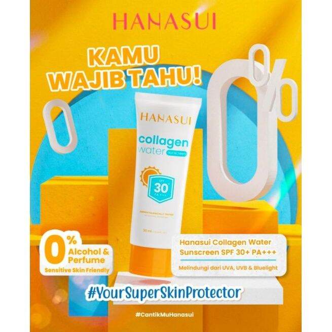 HANASUI COLLAGEN WATER SUNSCREEN SPF 30 PA +++ | Lazada Indonesia