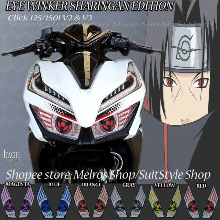 Sharingan Eye Winker Design For Honda Click 125/150i V2 and 3 | Lazada PH