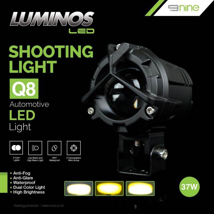 LUMINOS LAMPU SOROT MOTOR Q8 LUMINOS NINE LED SHOOTING LIGHT 40 WATT 2 ...