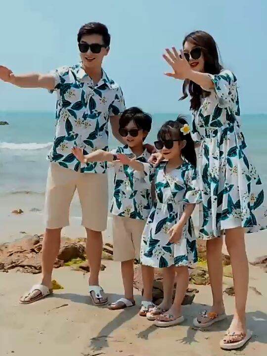family terno outfit set family outfit for 4 set ootd beach attire ...