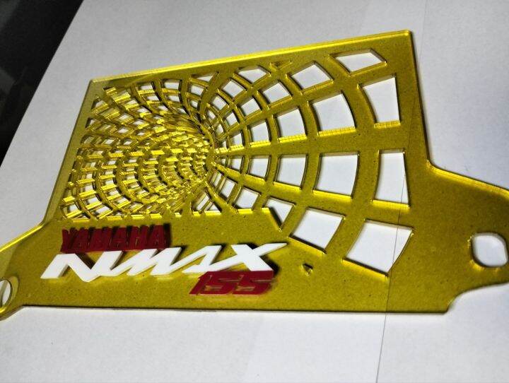 RJ22 radiator cover for nmax , aerox v1,v2 with optical illusion design ...