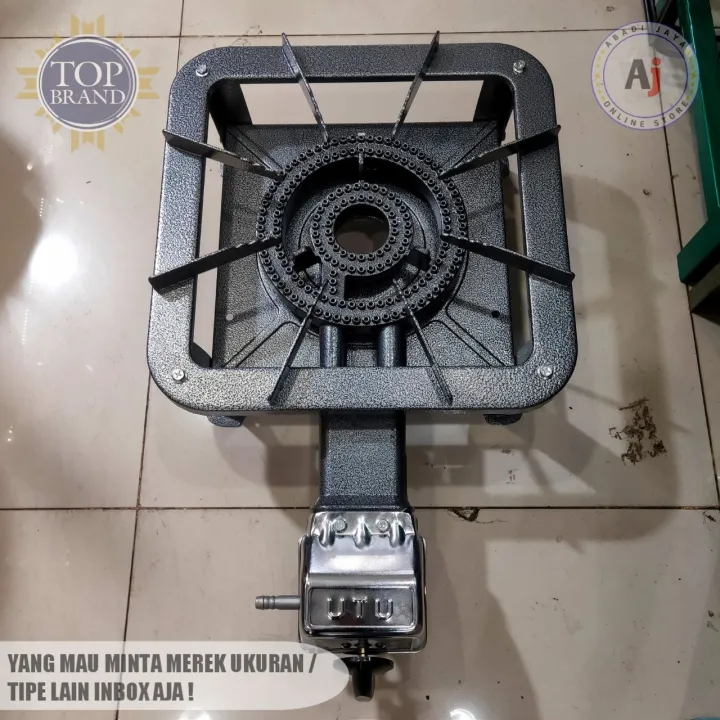 kompor api besar plus kaki ukuran 40x40x35 cm merek utu | Lazada Indonesia