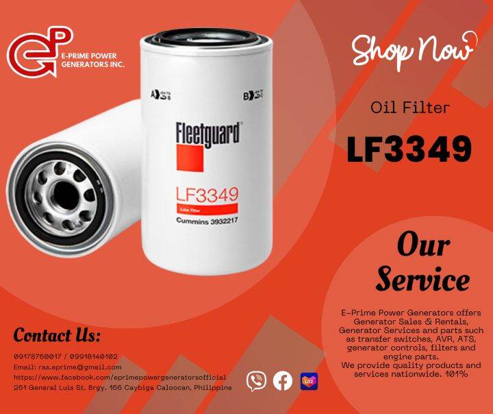 LF3349 (Lube Filter) | Lazada PH