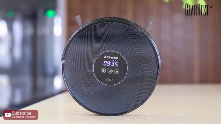 Rô bốt hút bụi lau nhà ALFAWISE X5 PRO, robot hut bui thông minh lực hút 3000PA, thời gian dùng ...