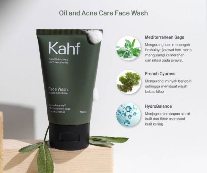 Kahf Oil and Acne Care Face Wash 100 ml | Lazada Indonesia