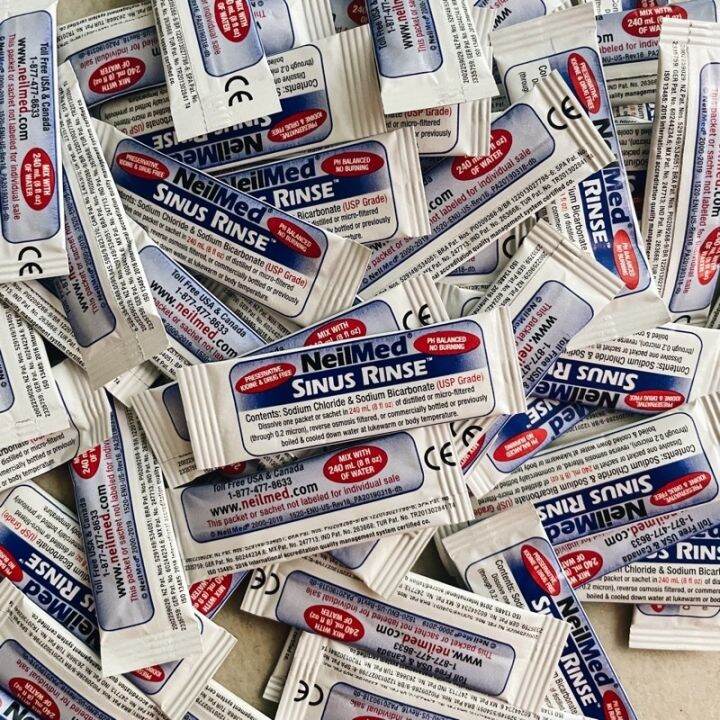 Neil med Sinus Rinse Saline Premix Packets (20s) 100% Original USA ...