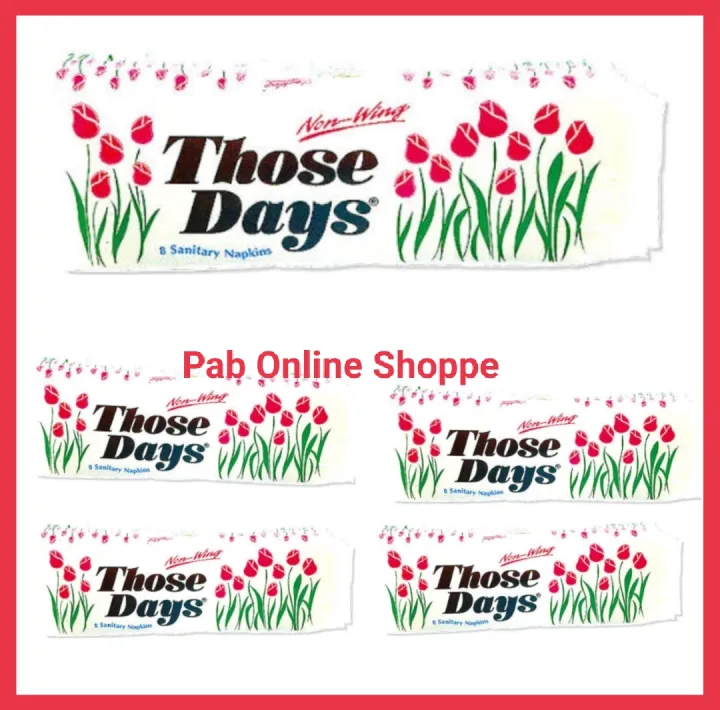 THOSE DAYS NON WINGS | BUNDLE OF 5 | SANITARY NAPHKIN | 8 PADS PER PACK ...