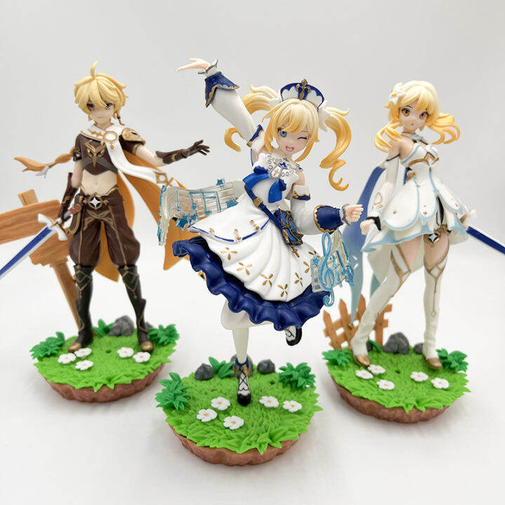 20cm Genshin Impact Barbara Anime Figure Genshin Impact Lumine Action ...