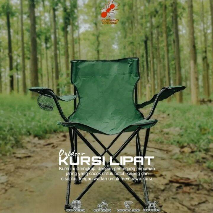 Kursi Lipat Mancing / Kursi Lipat Pantai / Kursi Lipat Jumbo | Lazada ...