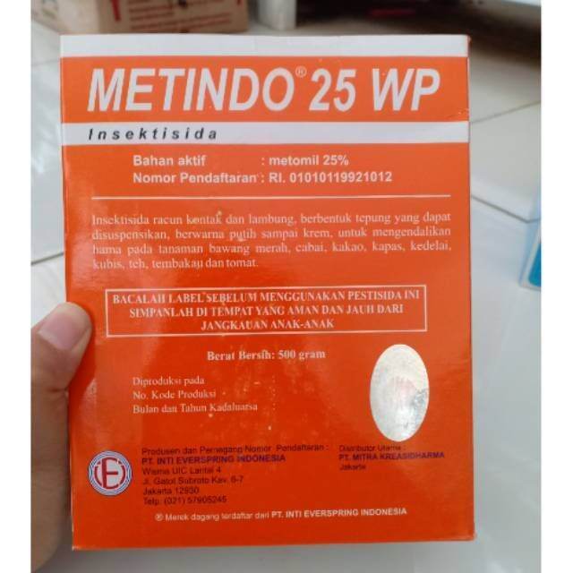 Metindo 25wp (500gr) obat ulat atau telur ulat pada tanaman | Lazada Indonesia