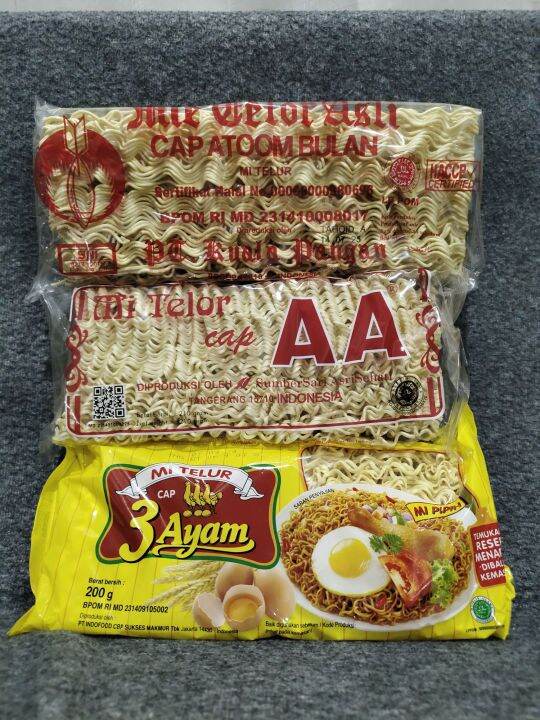 Mie Telor Cap Atom/Mie Telur Cap AA/Mi Telur Cap 3ayam/Mie Atoom Bulan ...