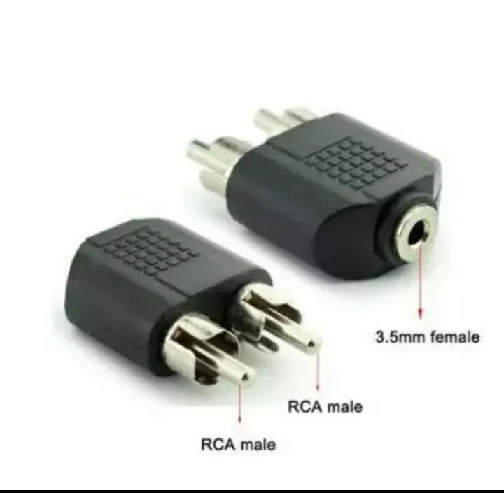 audio jack converter 2 jack rca to aux 3.5mm female | Lazada Indonesia