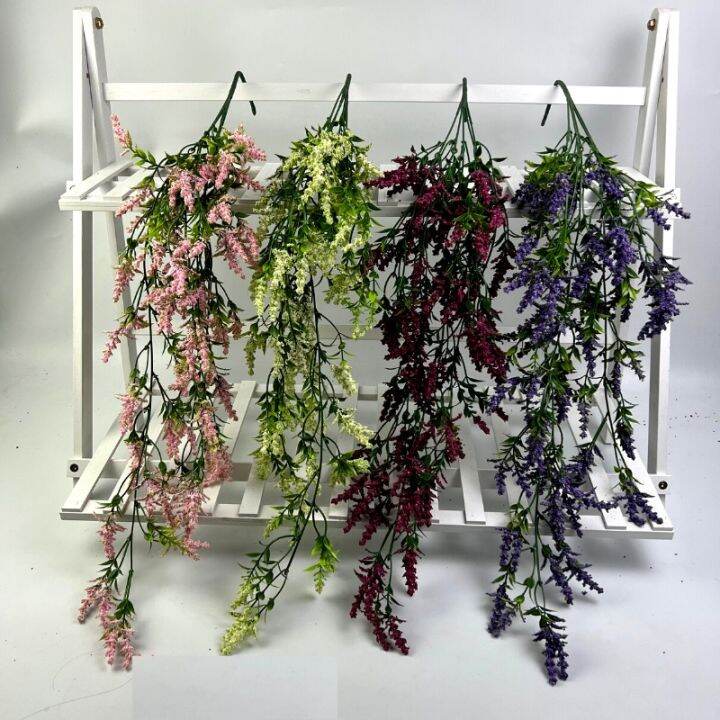 Azgalery PBP136 / Tanaman Rambat Hias Plastik Artificial Bunga Lavender ...