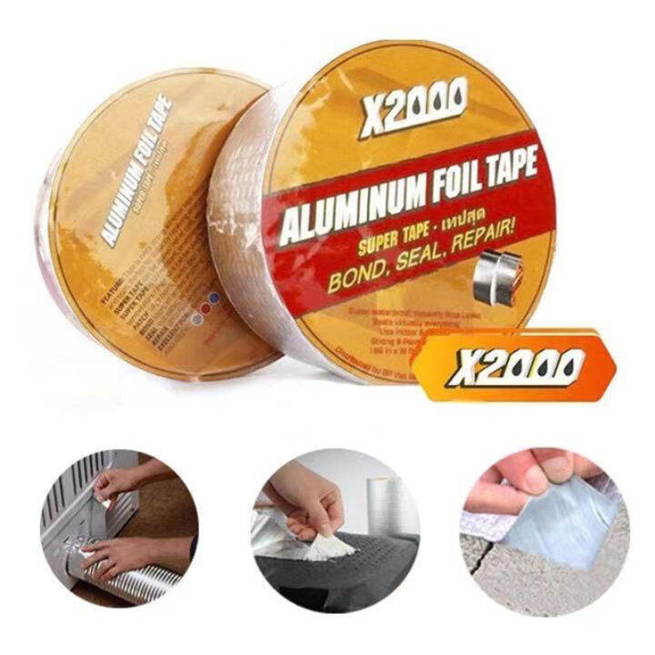 Super tape X2000 Self Adhesive Waterproof Tape, Aluminum Foil Tape Fix ...