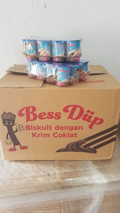 Bess Diip Biskuit krim Coklat 1 pack isi 12 | Lazada Indonesia