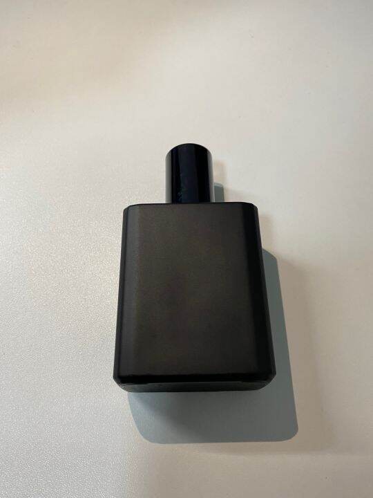 Elegant matte black perfume bottle 50ml glass empty plain | Lazada PH