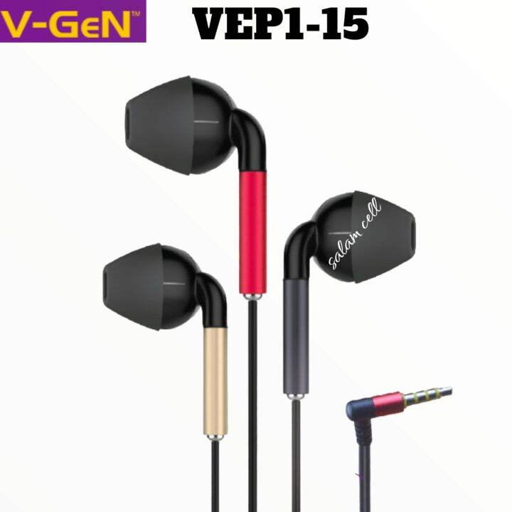 Handsfree V-GeN VEP1-15 Wired Earphone Headset Gaming L Shape | Lazada ...