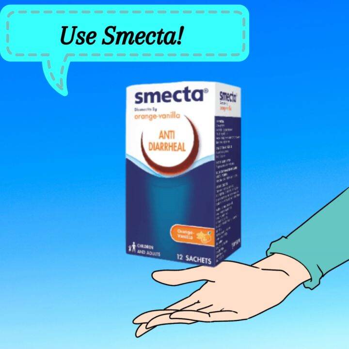 SMECTA ANTI DIARRHEALS ORANGE&VANILLA 3G X 12'S | Lazada
