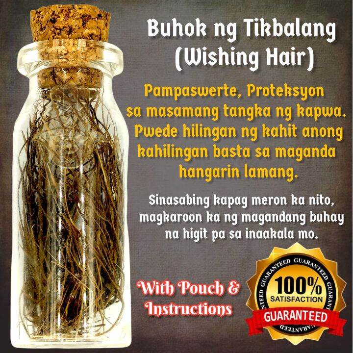BUHOK NA GUMAGAW WISHING BOTTLE BUHOK NG TIKBALANG/WISHING HAIR ...