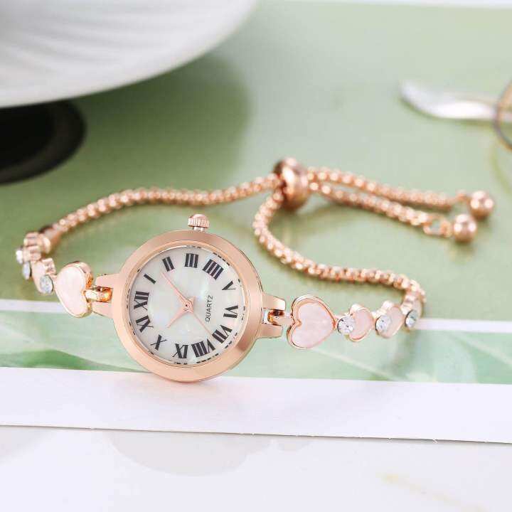 Jam Tangan Wanita Model Rantai Serut Tali Love Jam Analog Terbaru CA077 ...