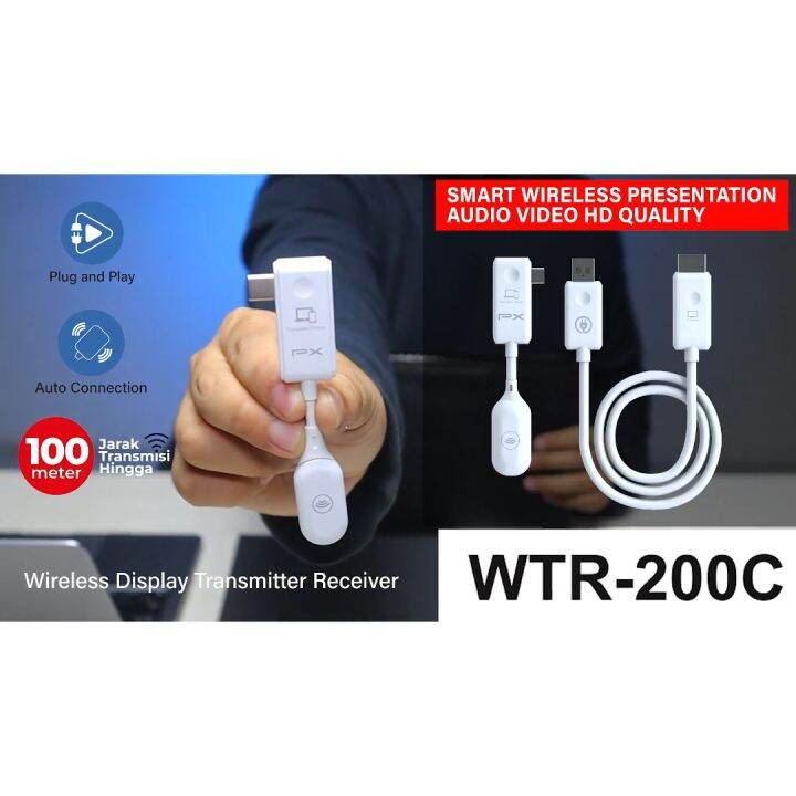 USB Type C to HDMI Wireless Video Transmitter Receiver PX WTR-200C ...