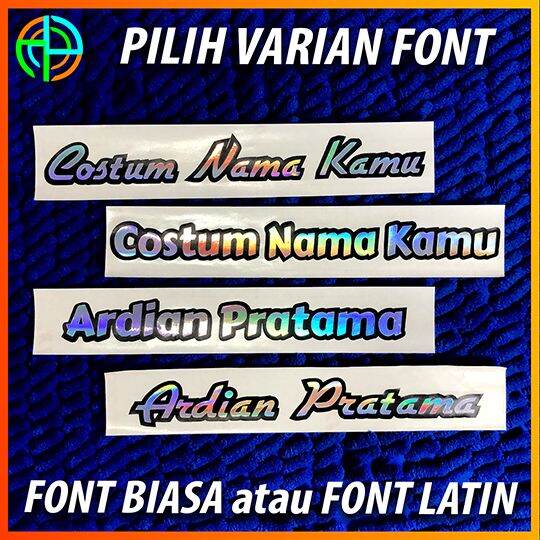 Isi 03 Lembar Sticker Pakai Nama kamu Bisa Request Nama Sendiri Sticker ...