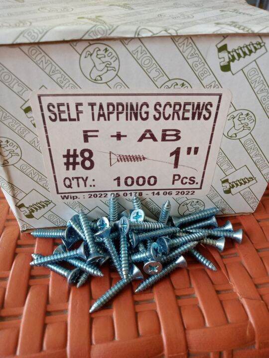 Skrup Tapping 2,5cm Sekrup F+ab 8x1" Lion 1dus 1000pcs | Lazada Indonesia