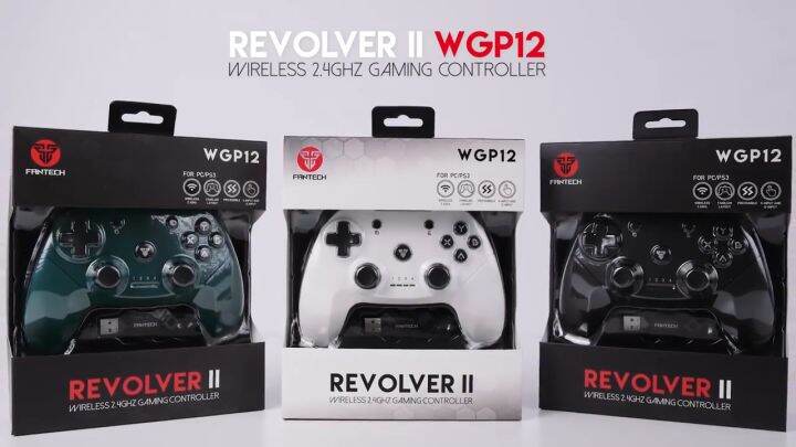 🔥FANTECH WGP12 REVOLVER II🔥Wireless 2.4Ghz Gaming Controller จอยเกมมิ่ง ...