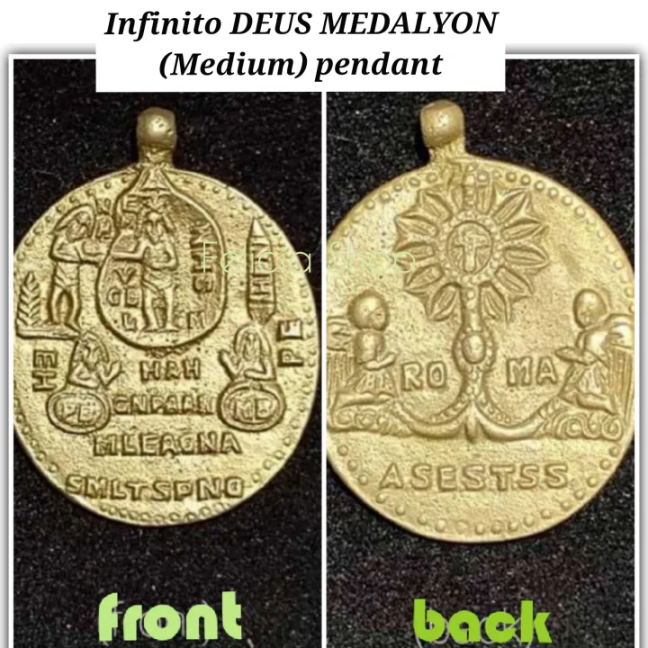 Infinito DEUS MEDALYON Medium Pendant proteksyong physical at spiritual ...