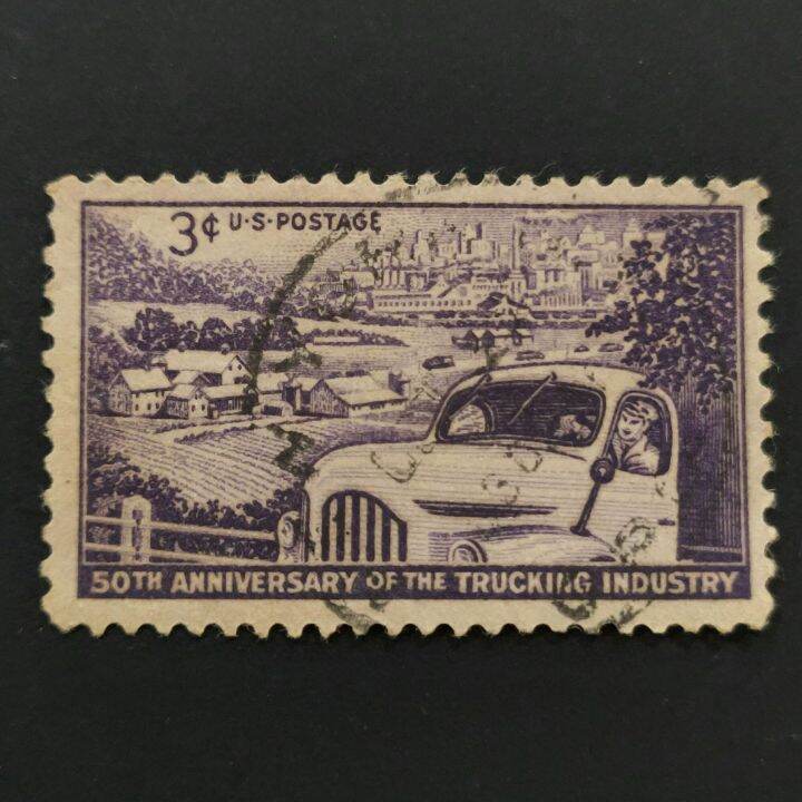1953 Stamp USA-Complete Unique Used Stamp-3c 50th Anniversary of The ...