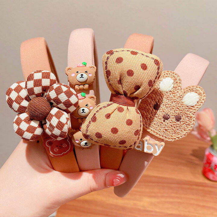 [ผู้หญิงส่องแสง] 1ชิ้นแถบผมสำหรับเด็ก MODE Korea 2022ใหม่ที่คาดผมโบว์สี ...