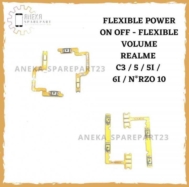 FLEXIBLE POWER ON OFF - FLEXIBLE VOLUME REALME C3 / 5 / 5i / 6i / NARZO 10 | Lazada Indonesia