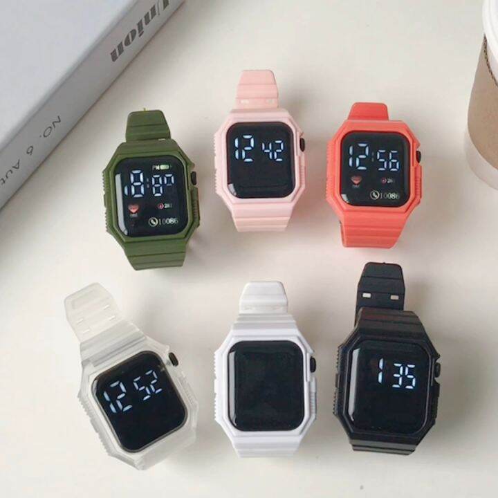 New Square Digital Watch Unisex Student Waterproof Sport Electronic ...