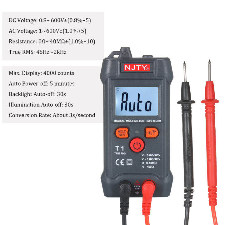 Keykits-Multimeter Digital LCD ukuran telapak tangan NVC rentang ... Keykits-Multimeter Digital LCD ukuran telapak tangan NVC rentang ...