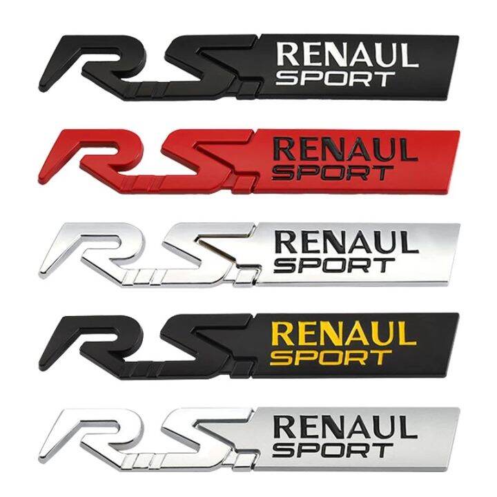 For RS RENAULT SPORT logo Rear trunk emblem Side sticker for Clio ...