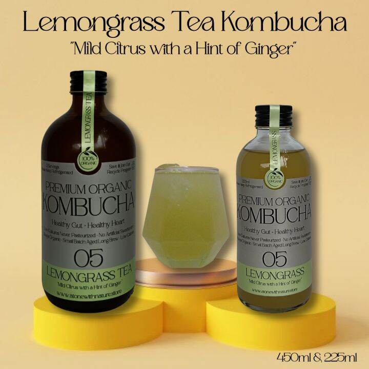 Kombucha - Lemongrass Tea Organic Raw Kombucha | Lazada.co.th